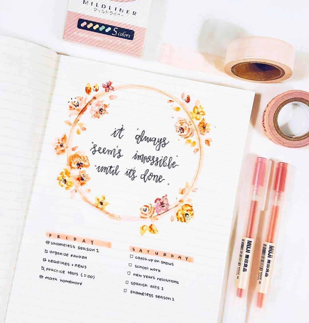 Top 11 Orange Bullet Journals this week! | My Inner Creative