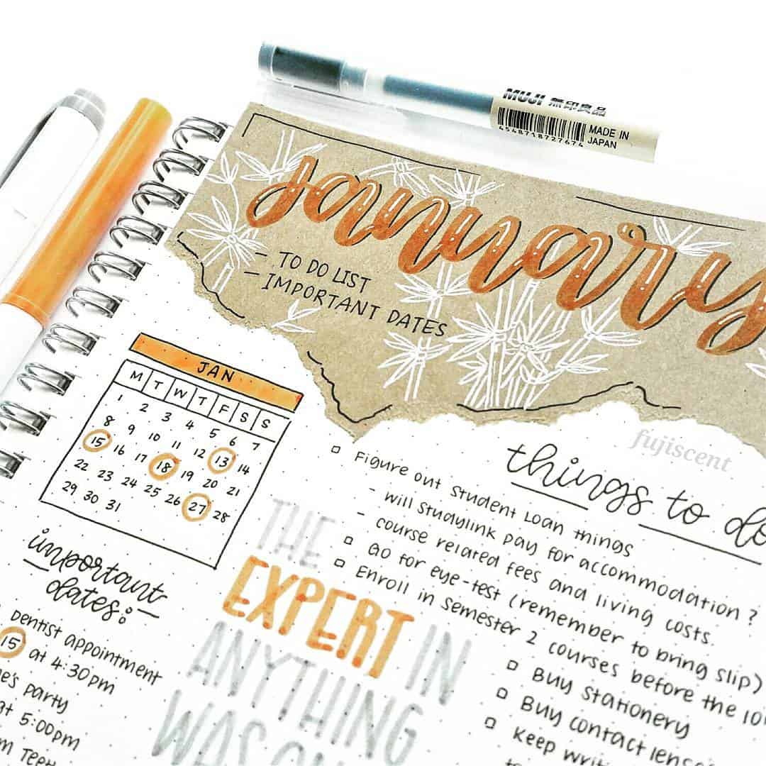 Top 11 Orange Bullet Journals this week! | My Inner Creative
