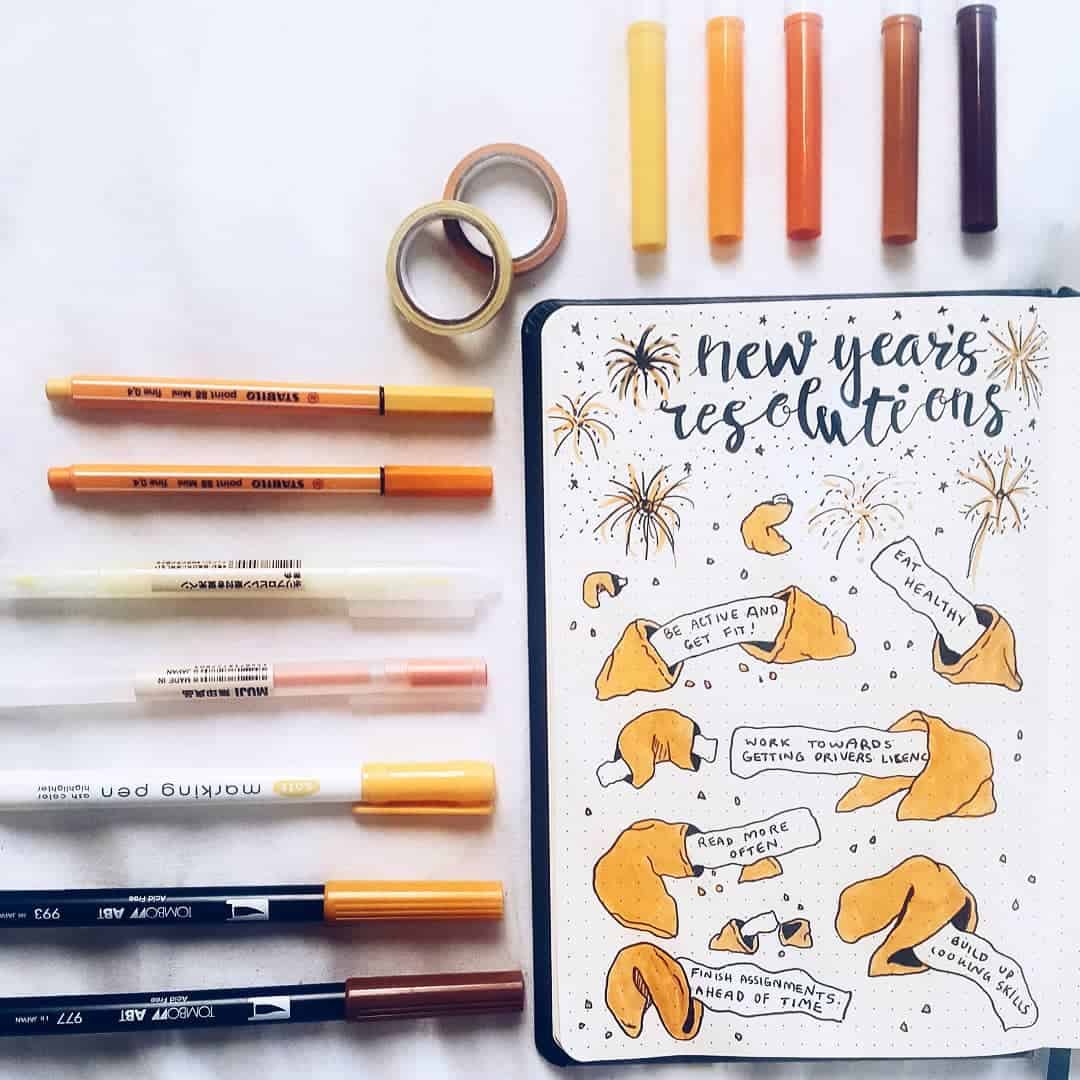 Top 11 Orange Bullet Journals this week! | My Inner Creative