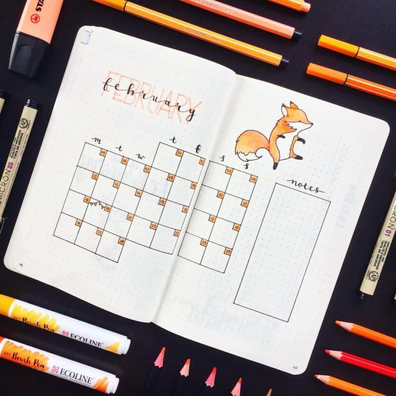 Top 11 Orange Bullet Journals this week! | My Inner Creative