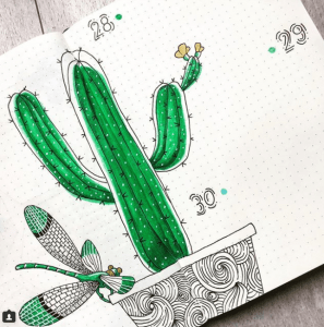 100+ Incredible Cactus Bullet Journal Spreads