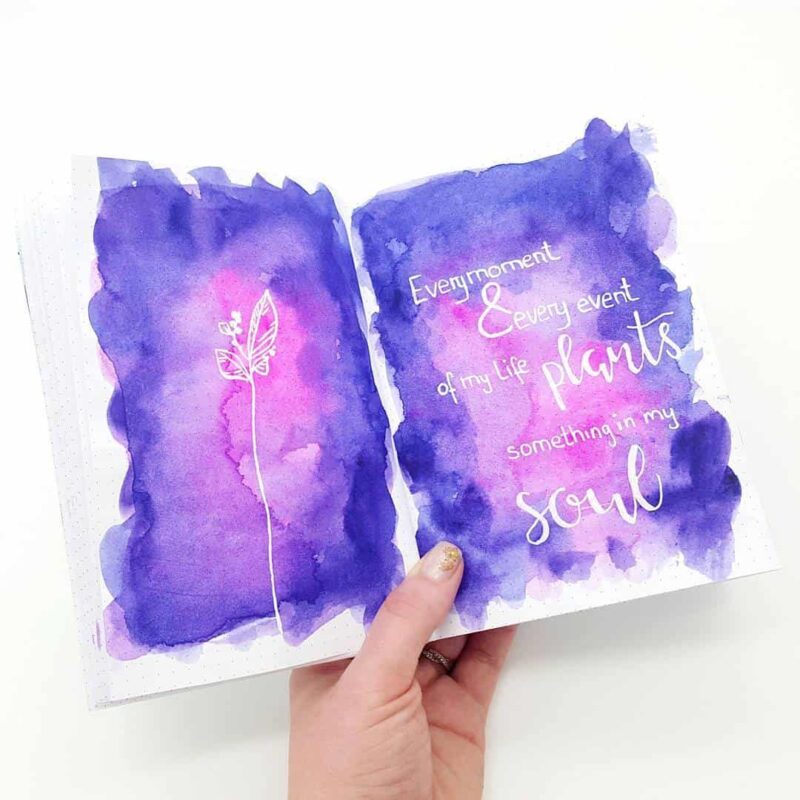 10 purple bullet journal spreads | My Inner Creative