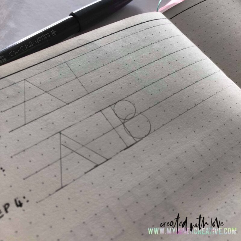 4 New Lettering Styles for your Bullet Journal (and free ribbon font ...