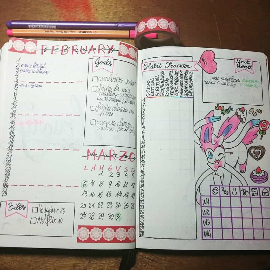 30+ Pokémon inspired bullet journal ideas | My Inner Creative