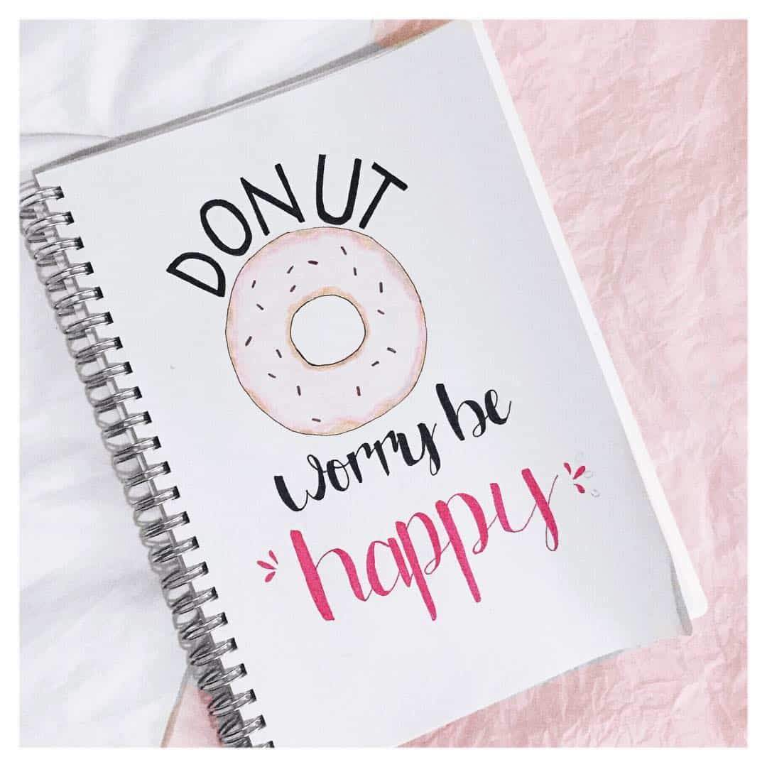 17 Donut bullet journal layout and spread ideas