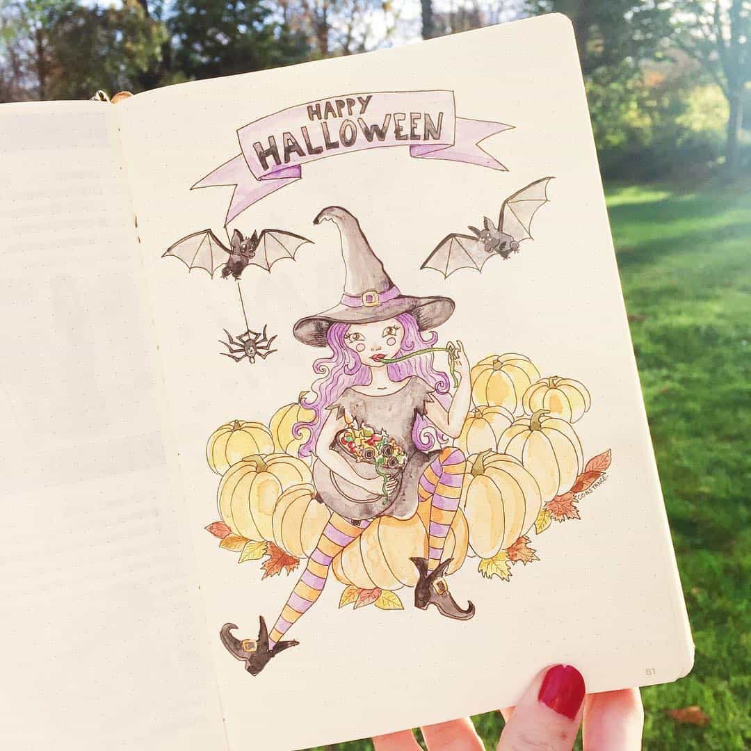 29 Spooky Halloween Bullet Journal Layouts and Spreads | My Inner Creative