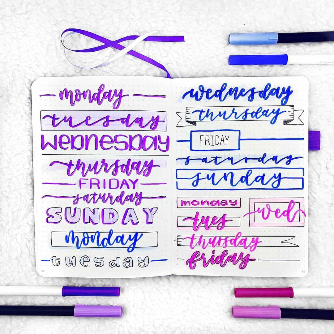 17 Stunning purple bullet journal layout ideas! | My Inner Creative