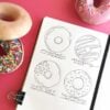 17 Donut bullet journal layout and spread ideas