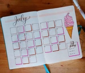 50+ Delicious Ice Cream Bullet Journal ideas | My Inner Creative