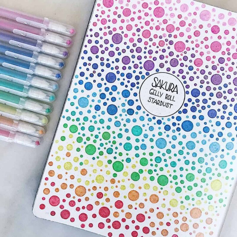 30+ eye-popping rainbow theme bullet journal spreads | My Inner Creative