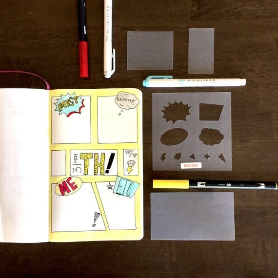 17 Fantastic comic book bullet journal spreads for geeks