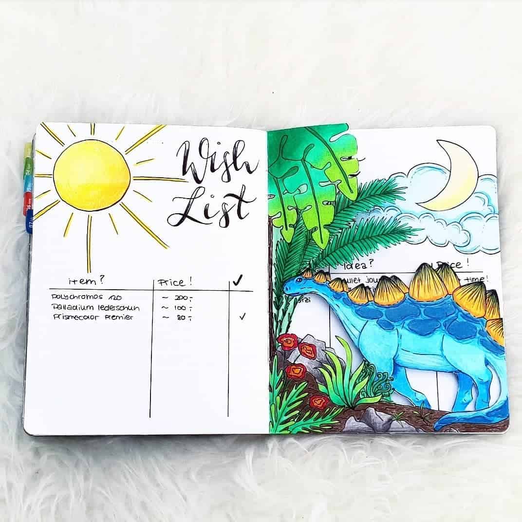 15 of the Best Exciting Dinosaur Bullet Journal Layouts For Jurassic Lovers