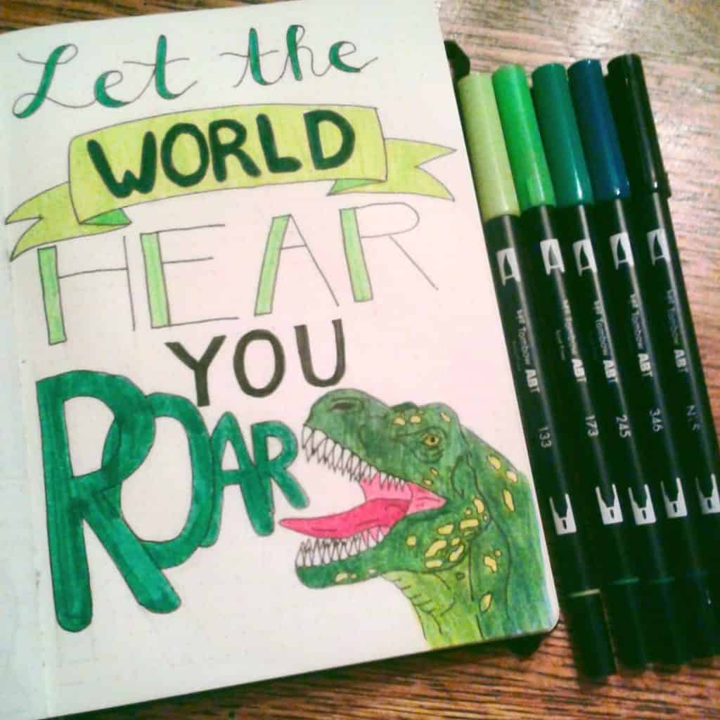 15 of the Best Exciting Dinosaur Bullet Journal Layouts For Jurassic Lovers
