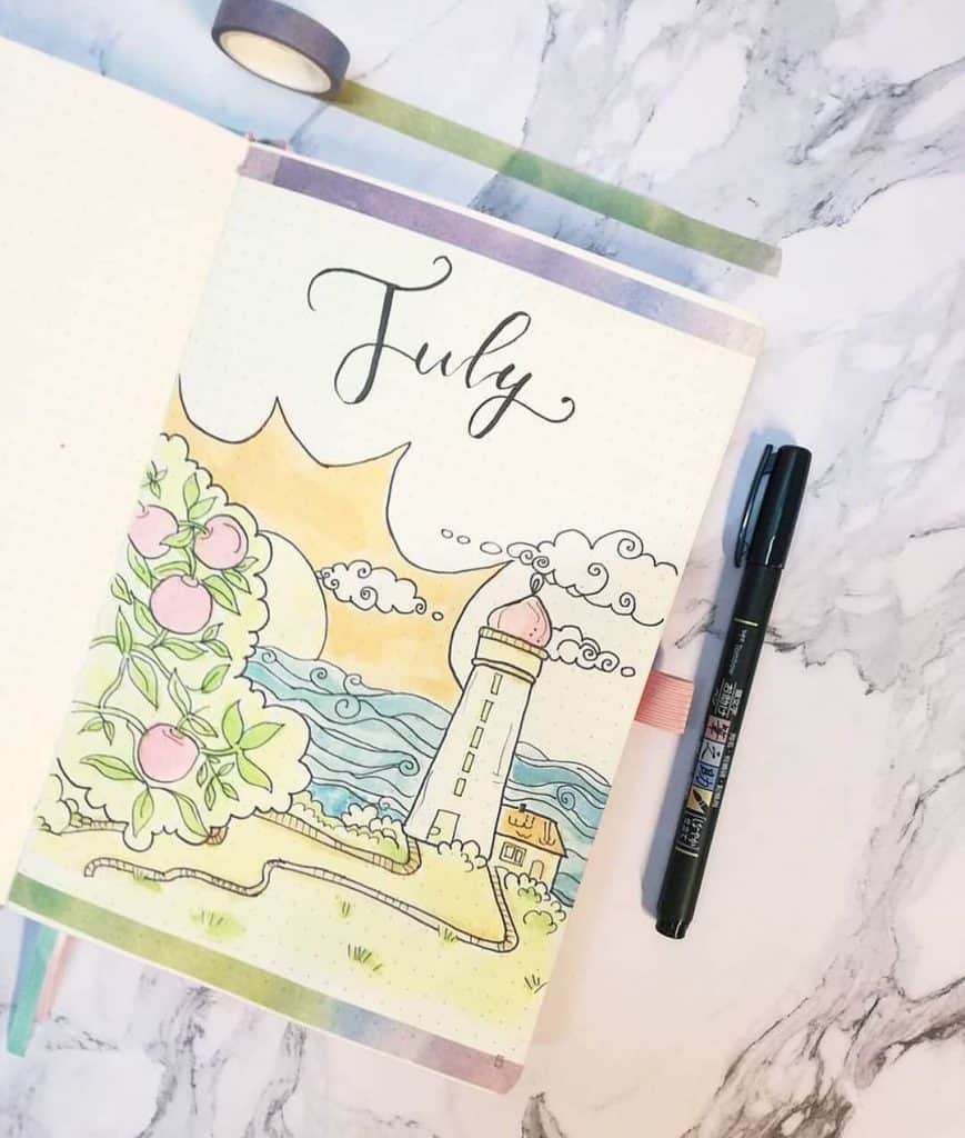 32 Lighthouse Bullet journal Ideas and Spreads | My Inner Creative