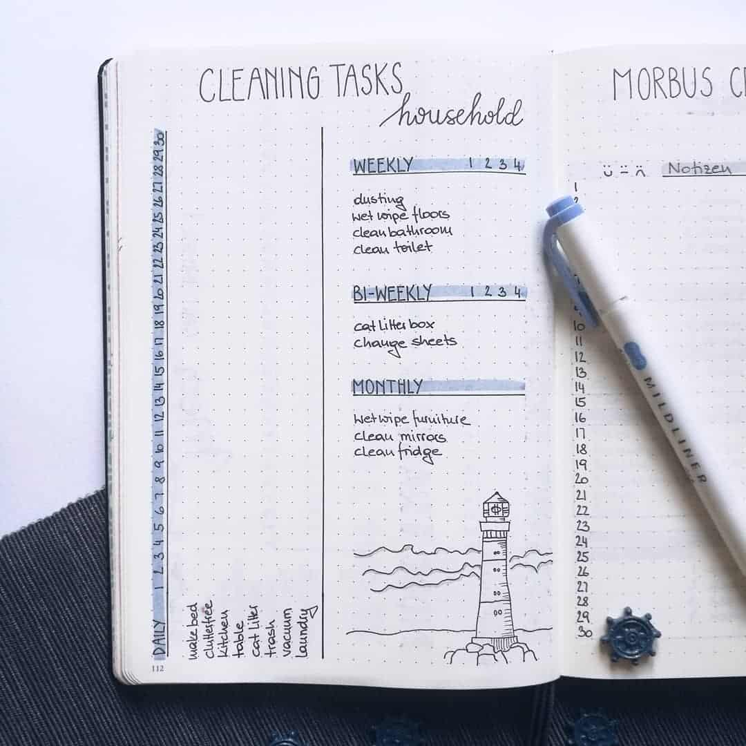 32 Lighthouse Bullet journal Ideas and Spreads | My Inner Creative