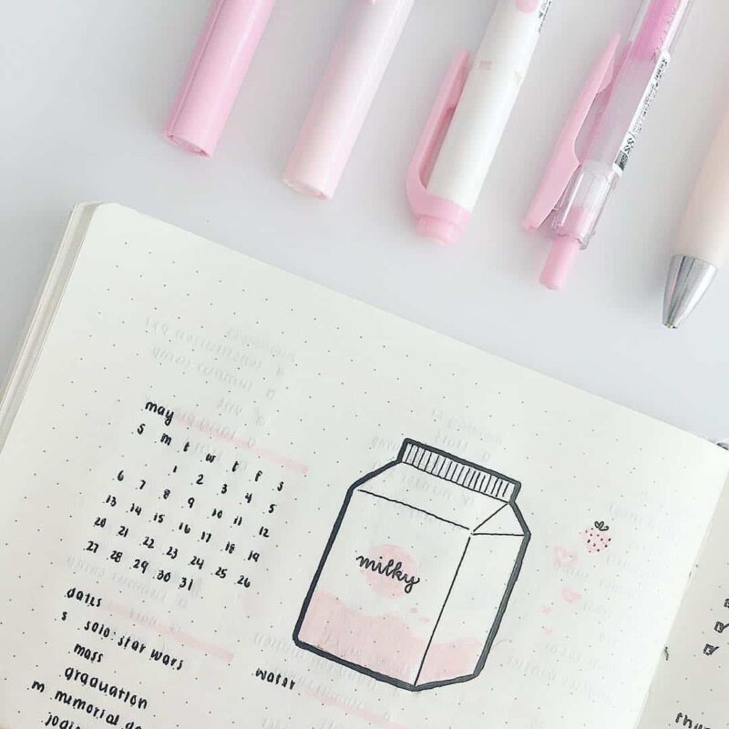 70+ Pink bullet journal layout ideas | My Inner Creative