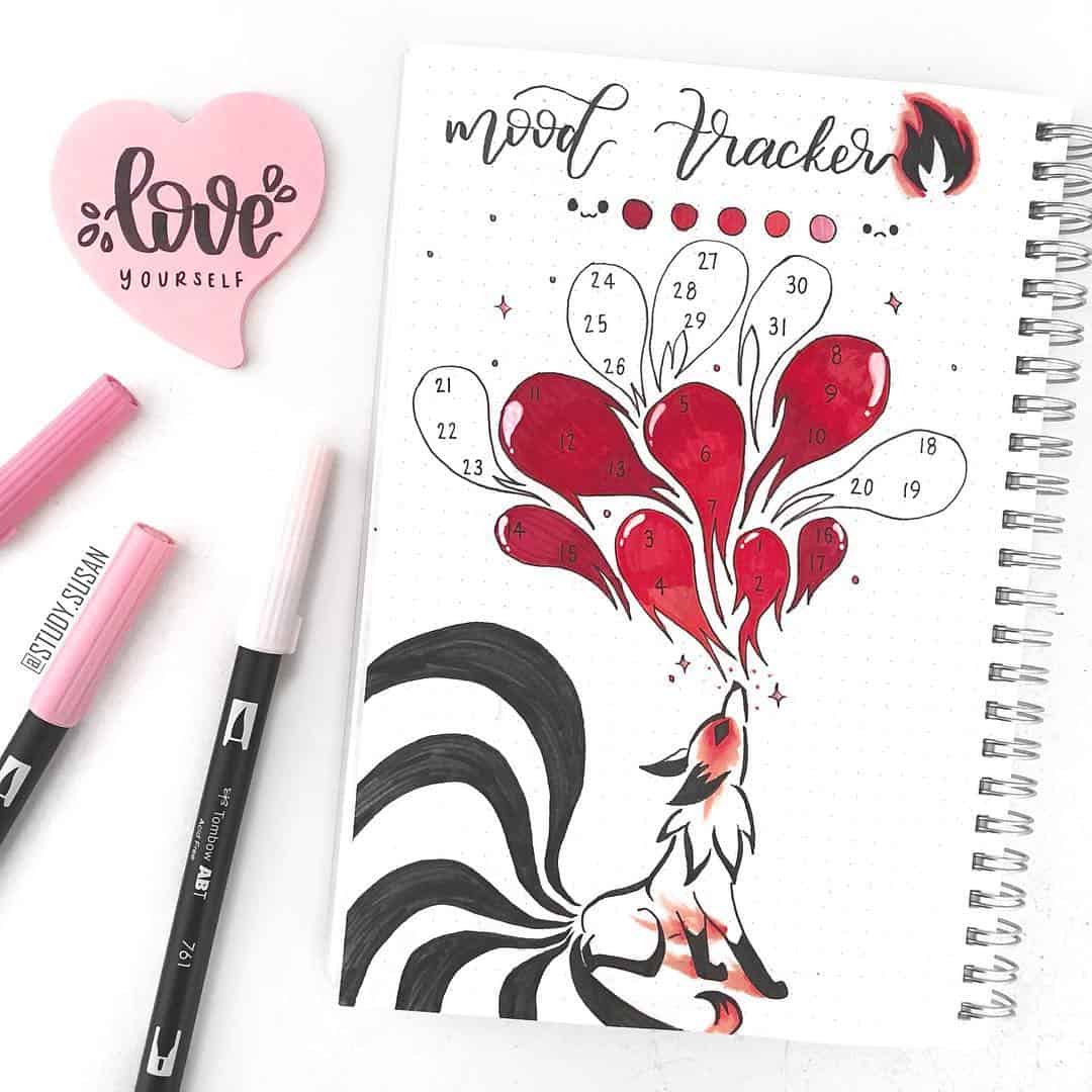 45 Foxy and Sly Fox themed bullet journal ideas | My Inner Creative