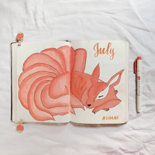 45 Foxy and Sly Fox themed bullet journal ideas | My Inner Creative