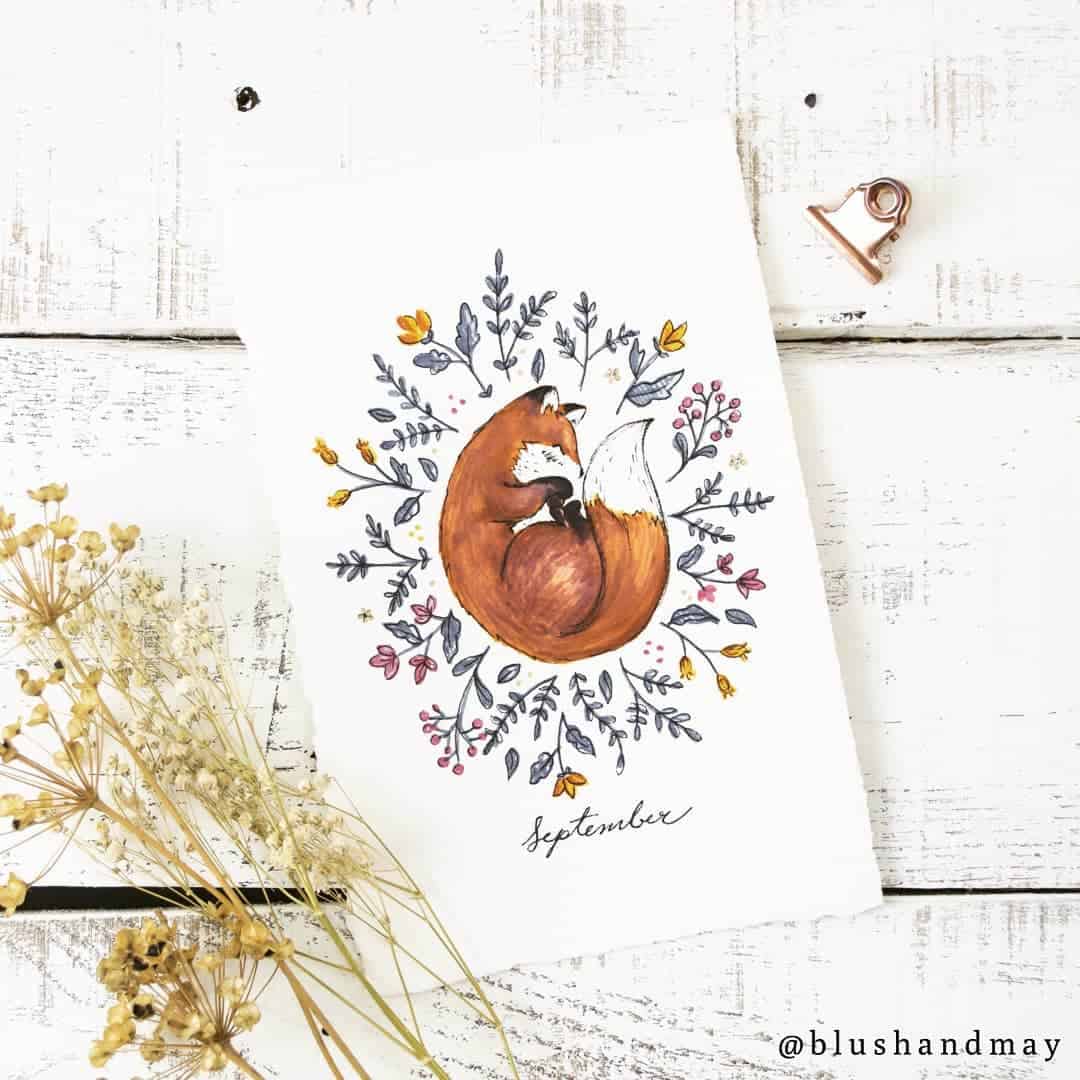 45 Foxy and Sly Fox themed bullet journal ideas | My Inner Creative