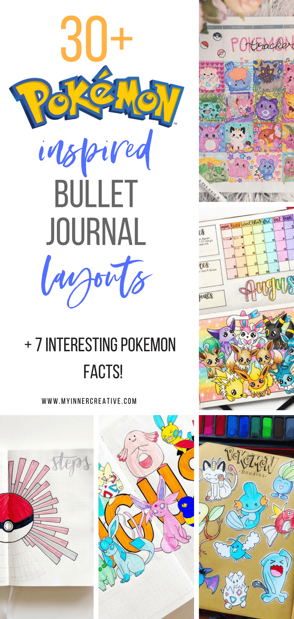 30+ Pokémon inspired bullet journal ideas | My Inner Creative