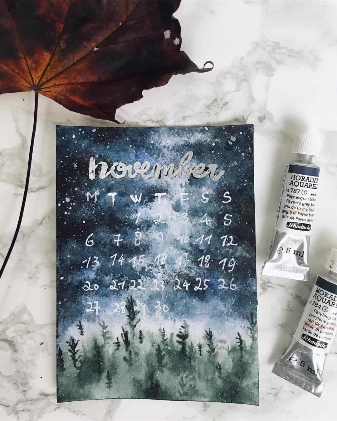 25 Stunning November bullet journal ideas and cover pages