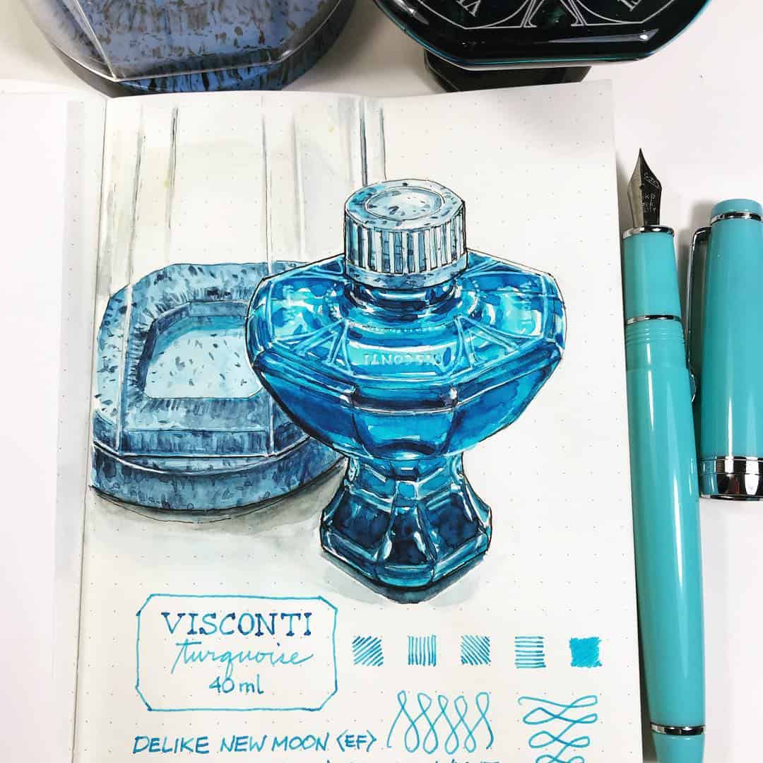 25+ Pretty Blue Bullet journal spreads | My Inner Creative