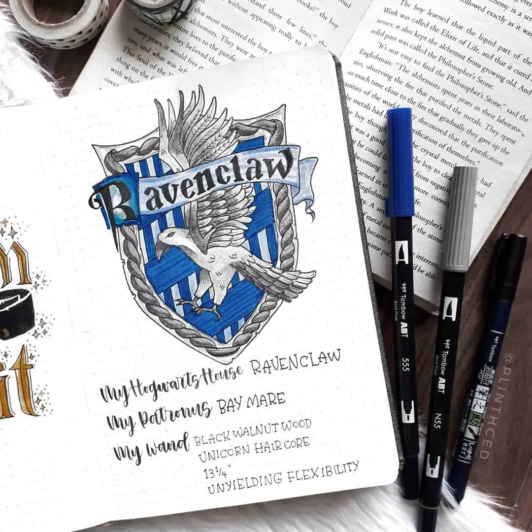 25+ Pretty Blue Bullet journal spreads | My Inner Creative