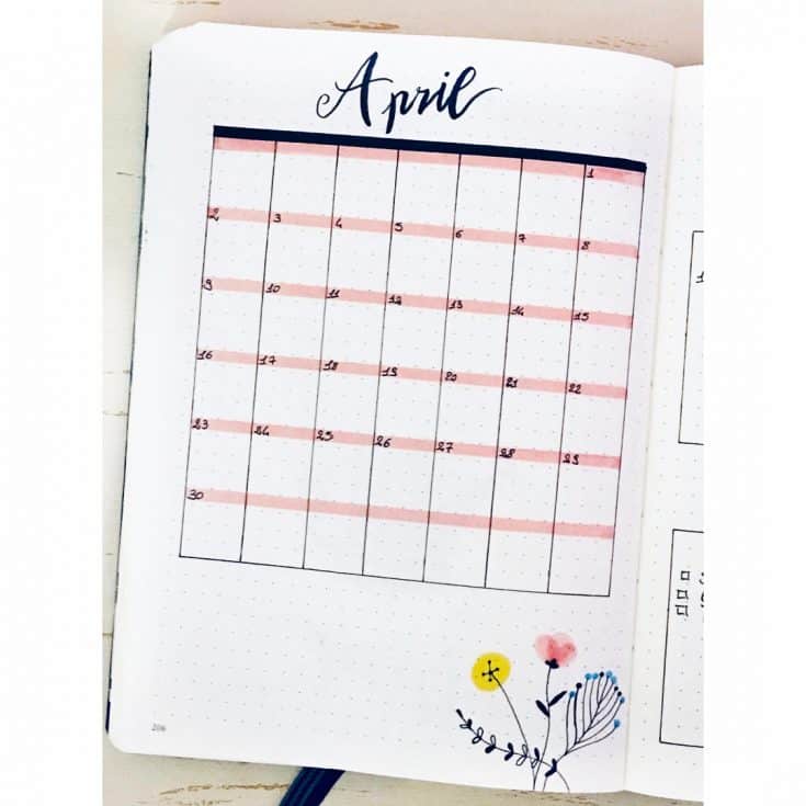 25 Adorable April Spreads for your Bullet Journal! | My Inner Creative