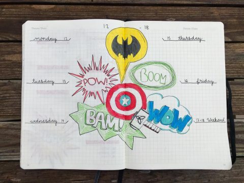 48 Amazing Avengers and Justice League Bullet Journal Spreads | My ...