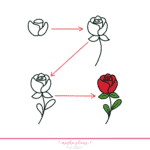 Simple Floral Doodle Tutorials - 11 Step-by-Step flowers!